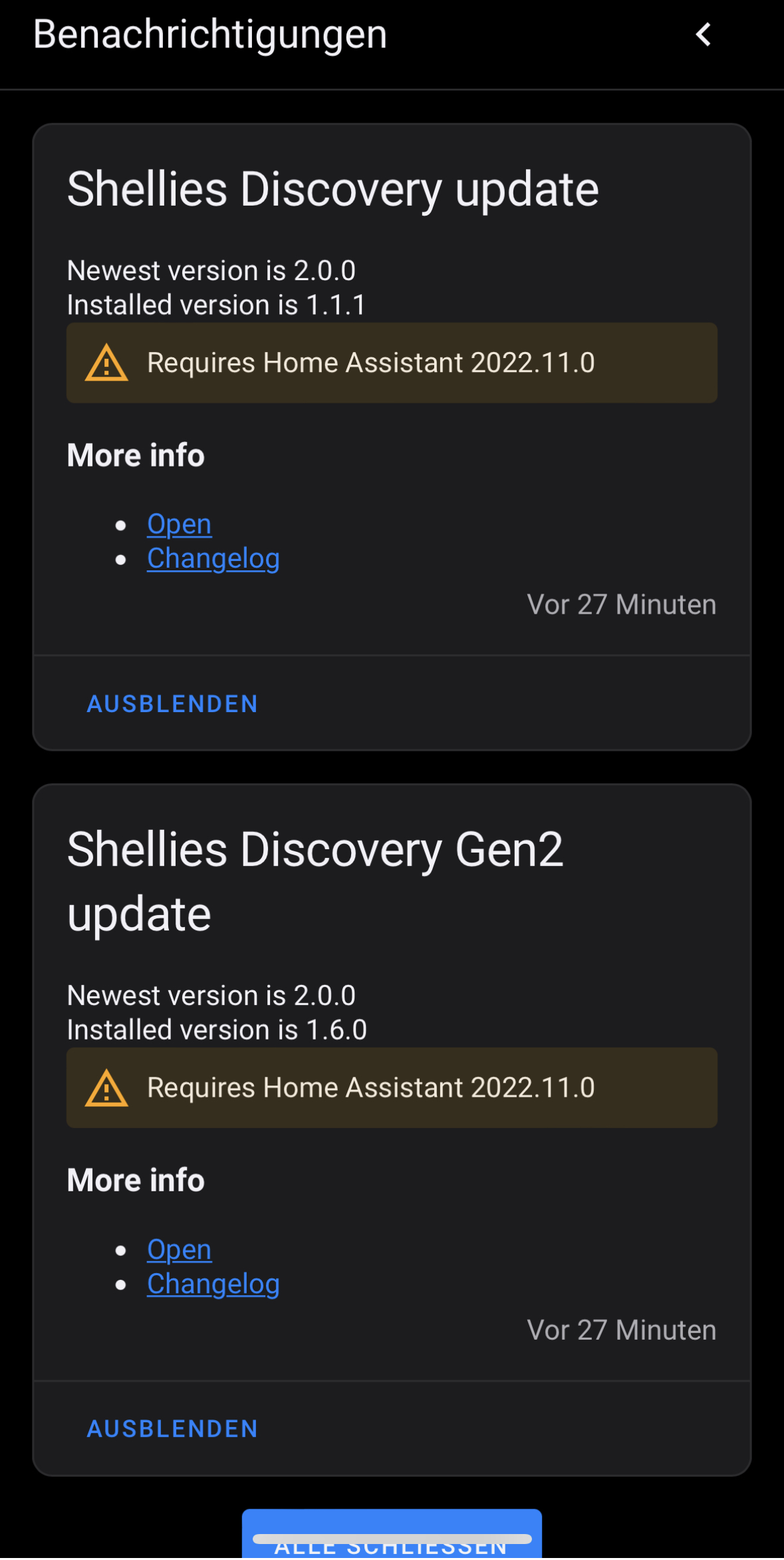 Requiers Ha 202211 But Its Installed · Issue 109 · Bieniuha Shellies Discovery Gen2 · Github
