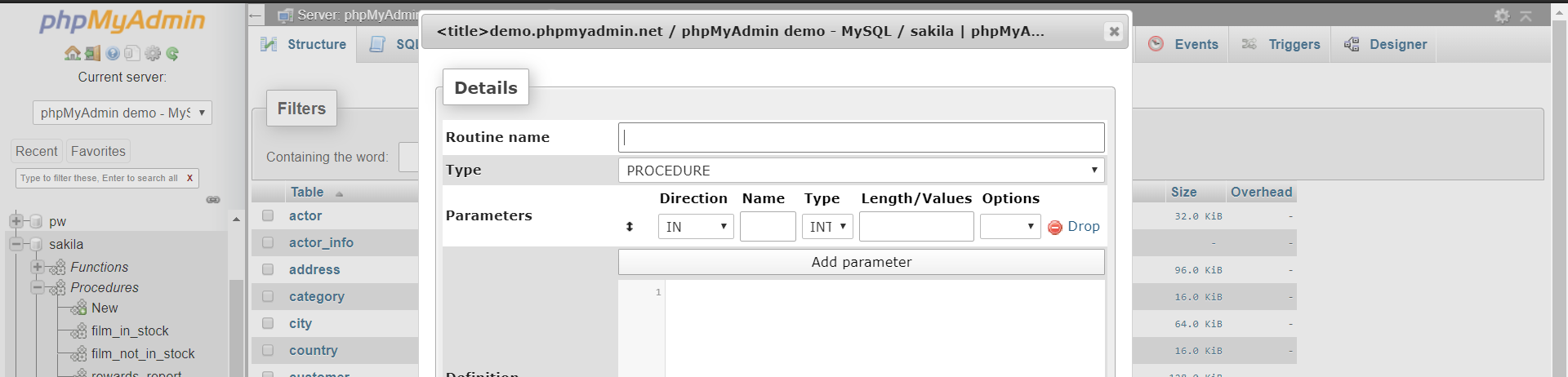 Unexpected Modal Heading · Issue #15810 · phpmyadmin/phpmyadmin · GitHub