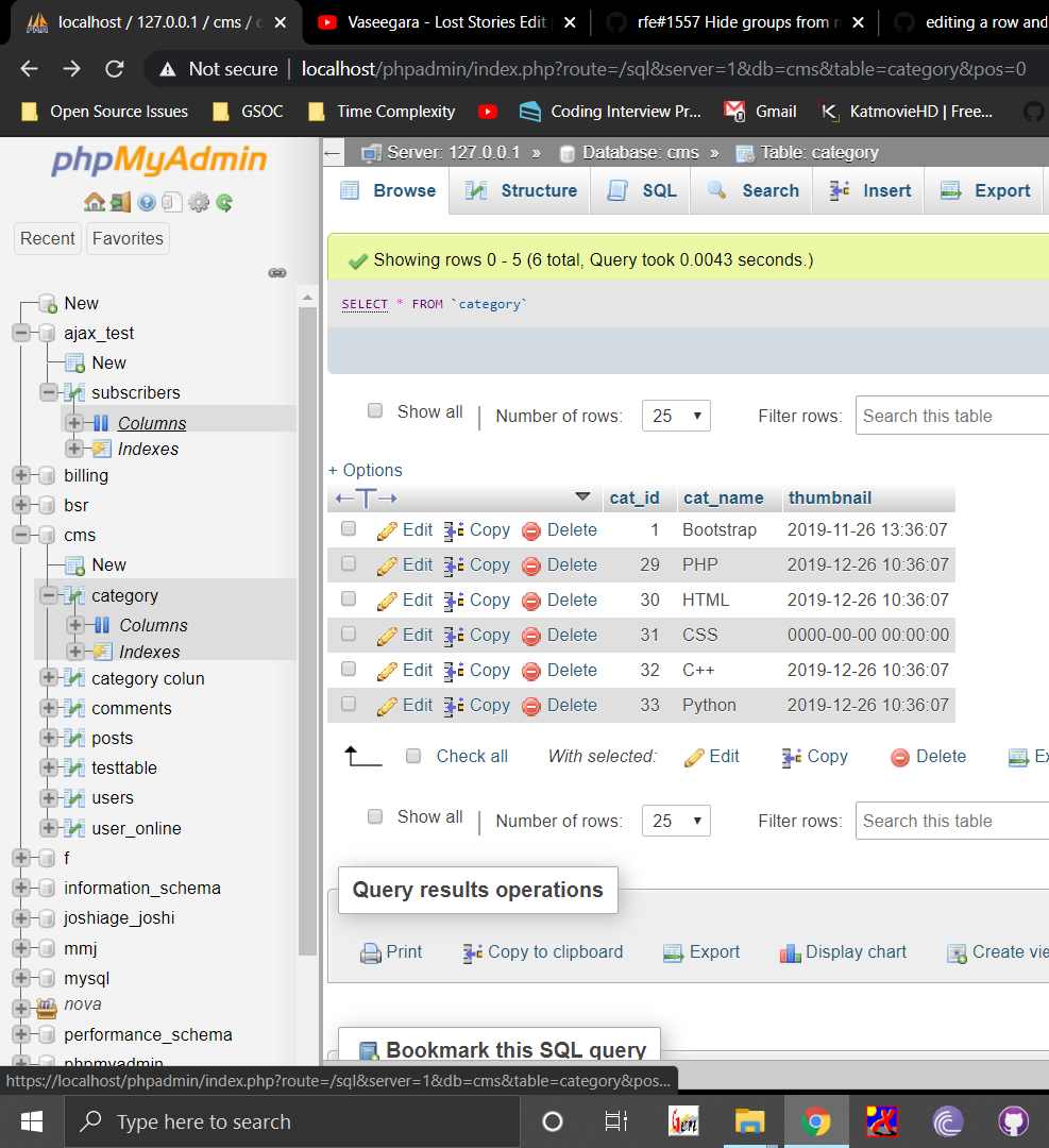 Invalid Link of Column | Index in Nav Panel · Issue #15893 · phpmyadmin/phpmyadmin · GitHub