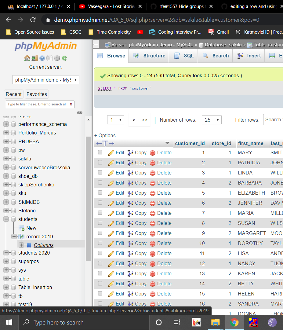 Invalid Link of Column | Index in Nav Panel · Issue #15893 · phpmyadmin/phpmyadmin · GitHub