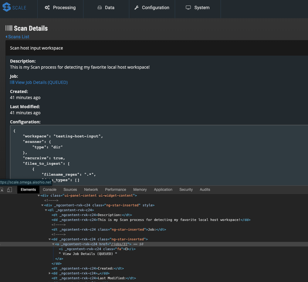 Scan job link doesn't go to details · Issue #167 · ngageoint/scale-ui ...