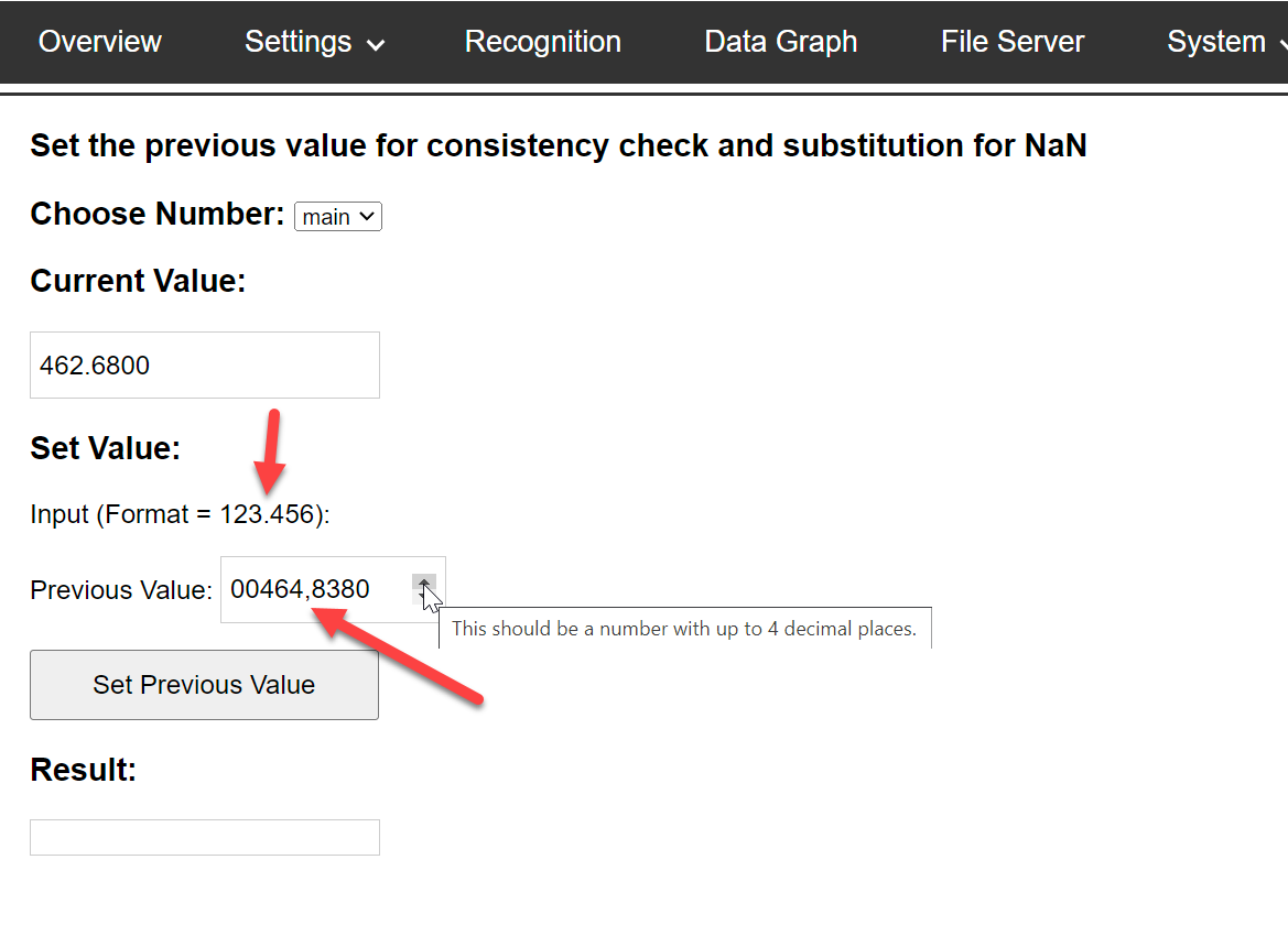 Set previous value - which comma sign? · Issue #1672 · jomjol/AI-on-the-edge-device · GitHub