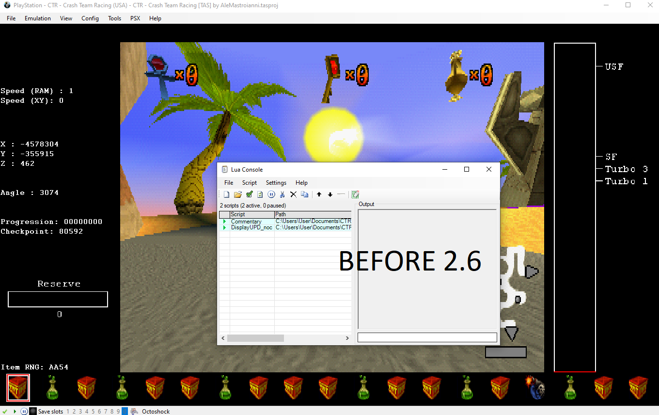 Unable To Fully Display Two Lua Scripts At The Same Time In 26 · Issue 2600 · Tasemulators 