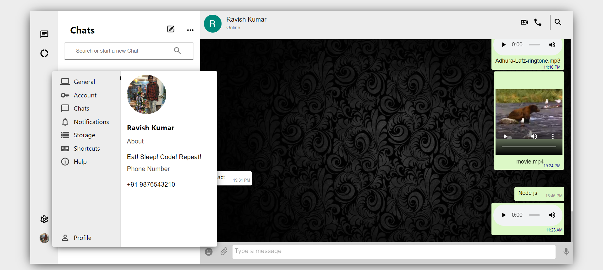 GitHub - webRavish456/Whatsapp-clone