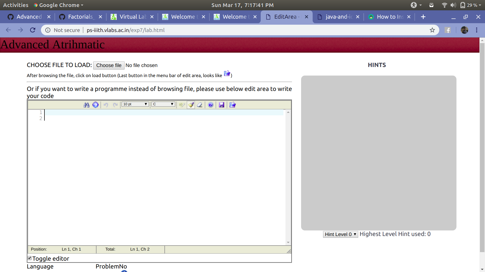 Advanced Arithmetic_Experiment · Issue #996 · virtual-labs-archive/problem-solving-iiith · GitHub