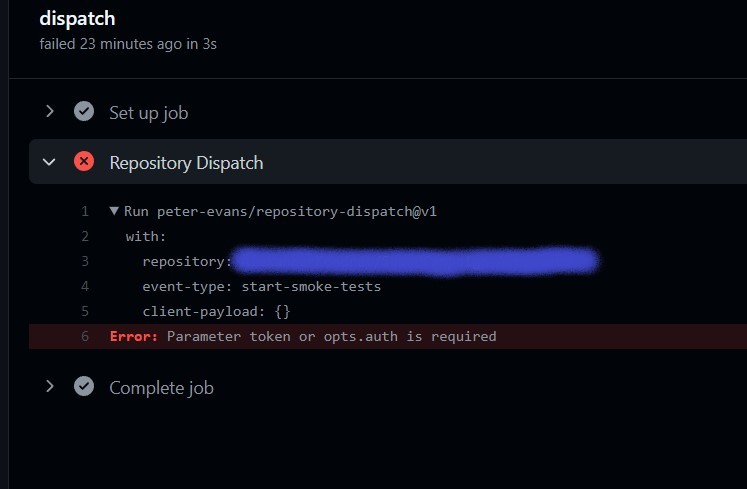 When I Try Start Trigger I Get Error Error Parameter Token Or Optsauth Is Required But This