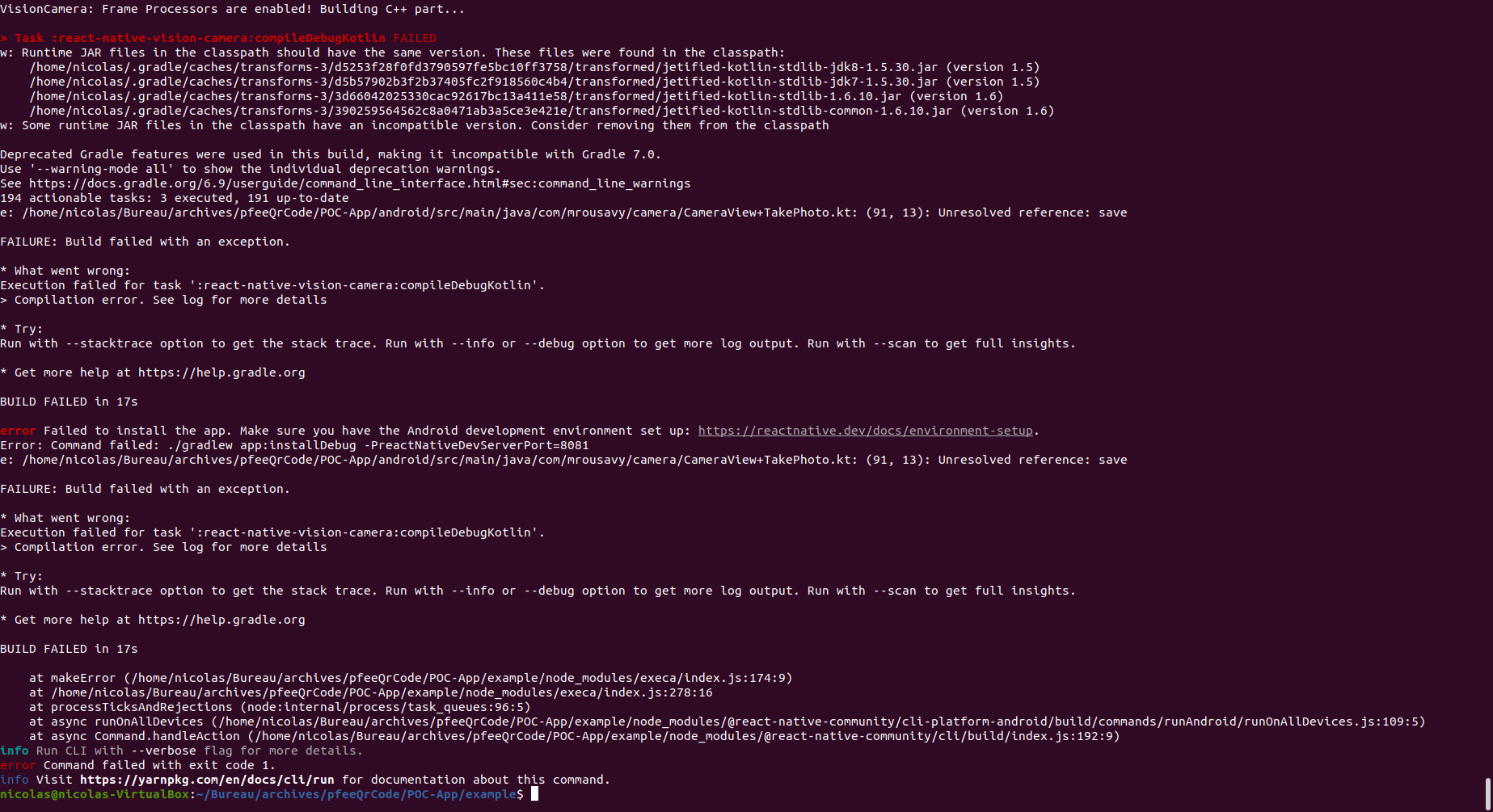V2.14.0 CameraView+TakePhoto.kt: (91, 13): Unresolved reference: save · Issue #1236 · mrousavy ...