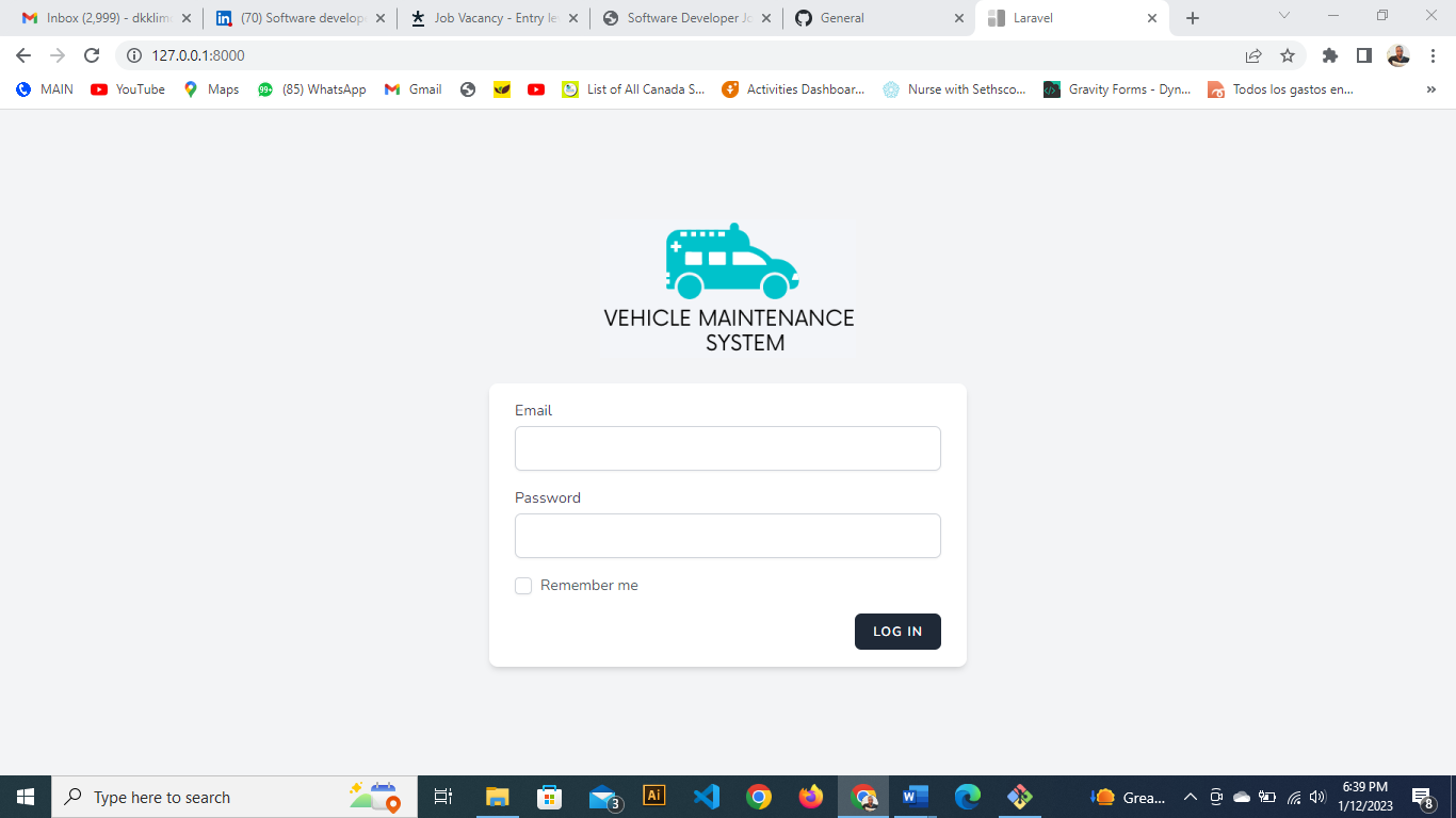 GitHub - dkklimo/Vehicle-Maintenance-System