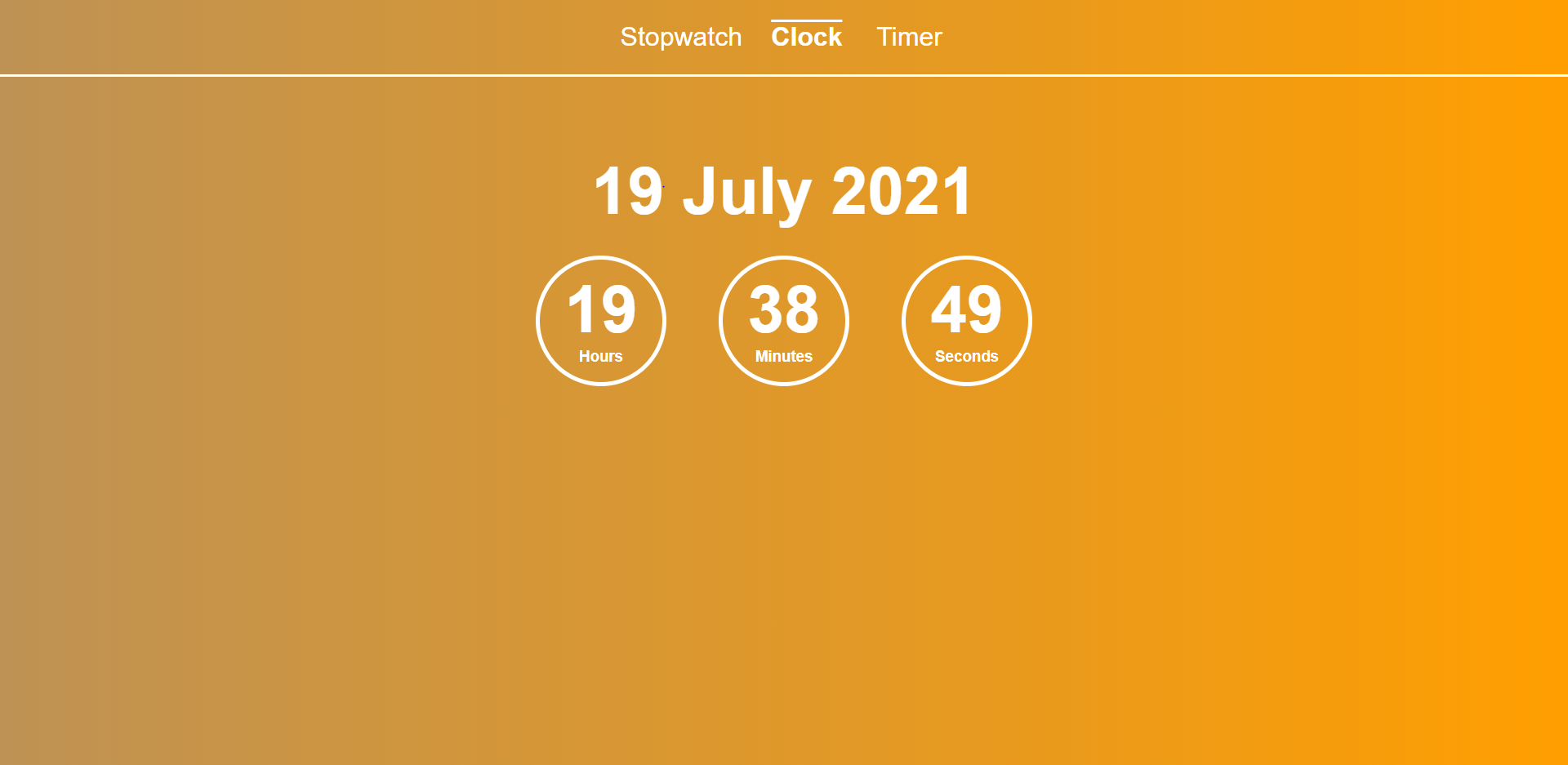 Github Mariowork Clock Timer Stopwatch Javascript First Try Using