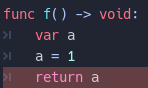 Trying to return a value when the return type is void is silently ...