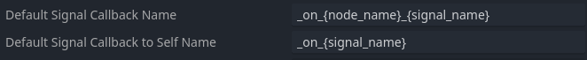 Code generated when connecting a signal in the editor is inconsistent with the official GDScript ...