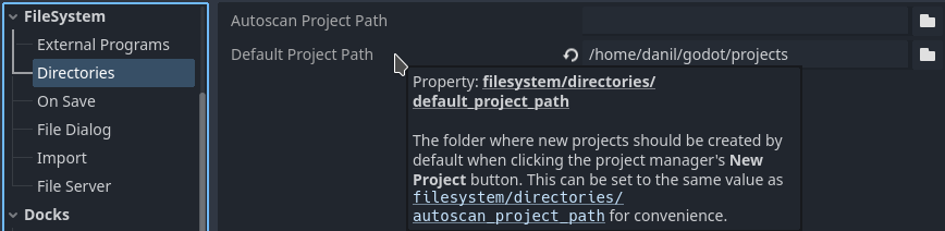 New project, store Default directory for next time New Project, or use ... New project, store Default directory for next time New Project, or use ...