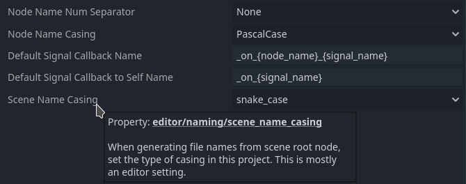 Attach Node Script Dialogue Window Proposes Filenames Inconsistent With Gdscript Syle Guide