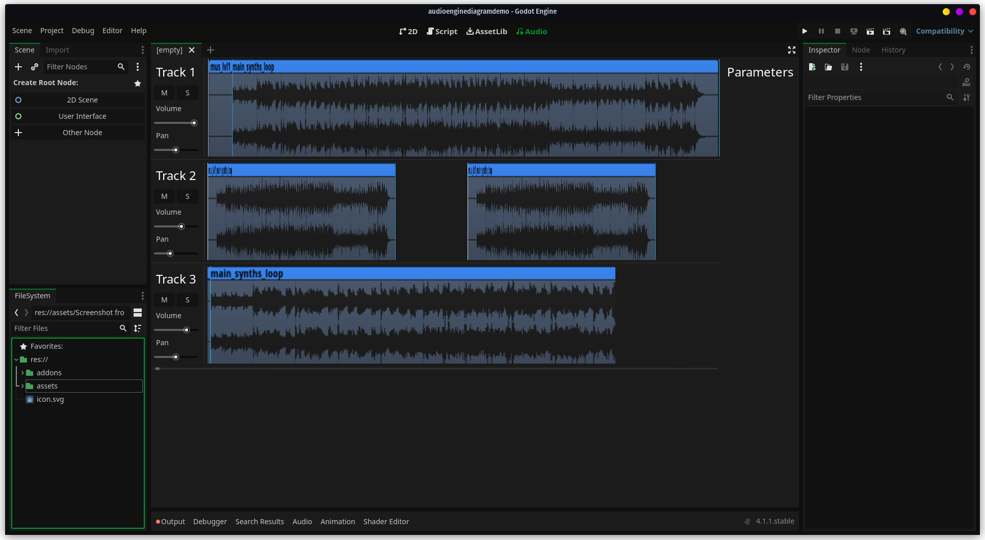 Implement an advanced parametrizable audio engine · Issue #7943 · godotengine/godot-proposals ...