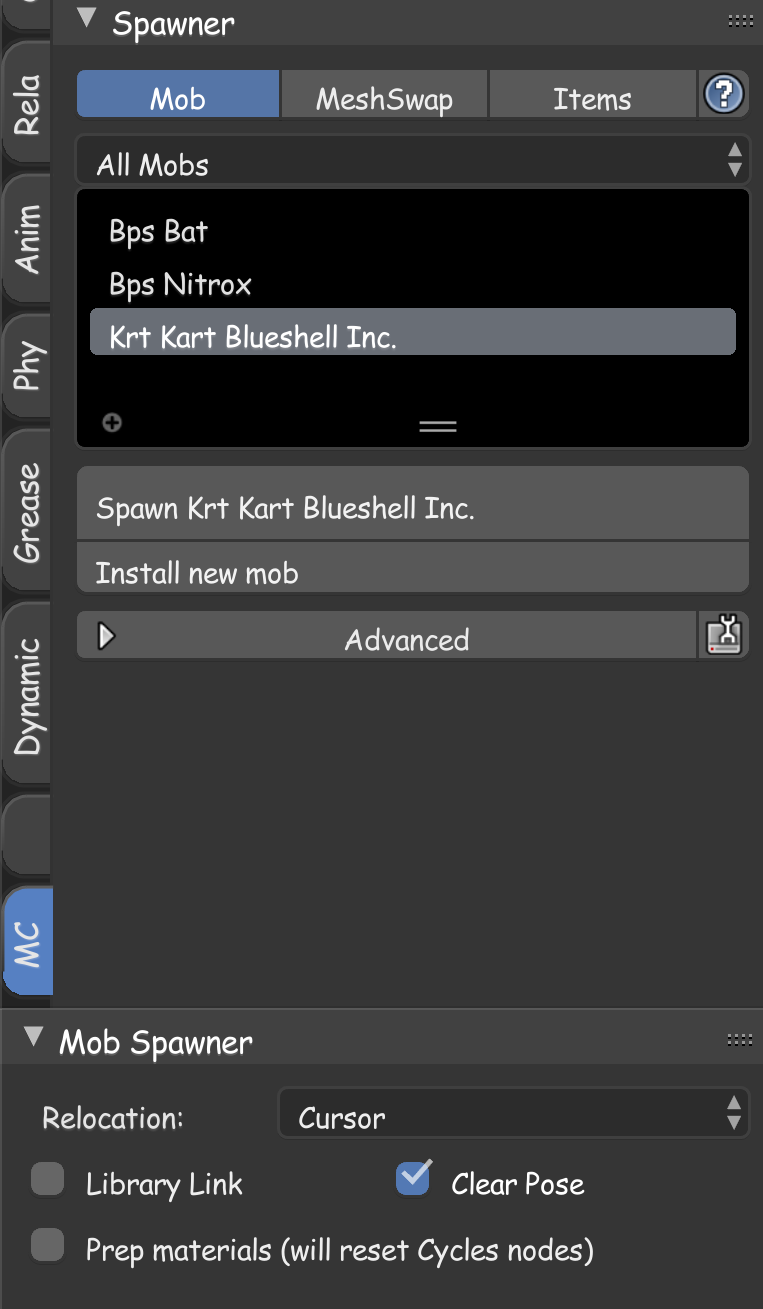 Spawning custom rigs/assets with mob spawner overrides material with ...
