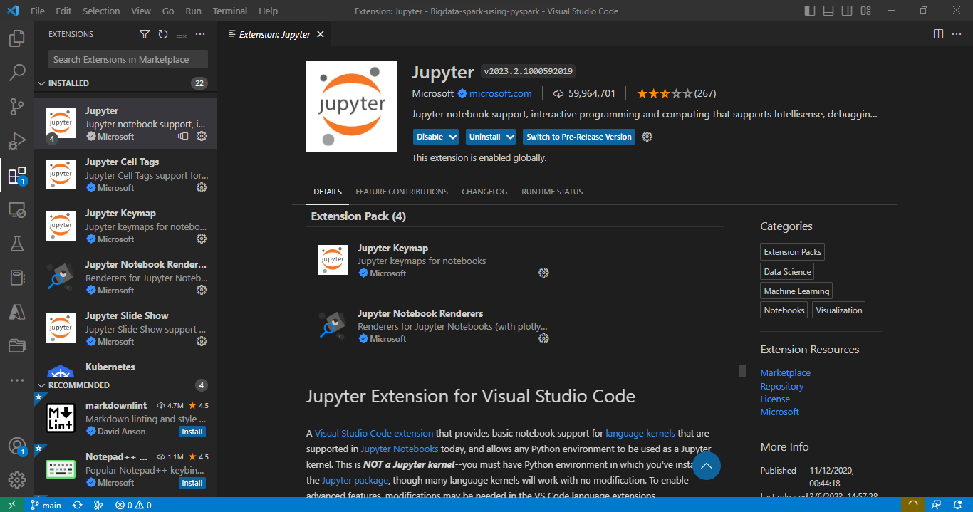 GitHub - swaminathanayyappan190799/Bigdata-spark-using-pyspark