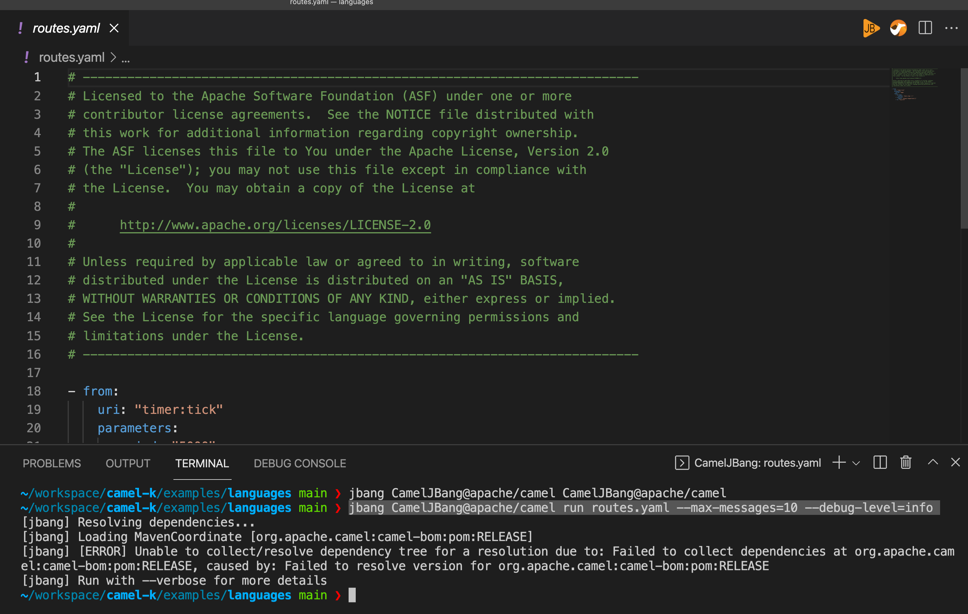 JBang run mode · Issue #104 · apache/camel-karavan · GitHub