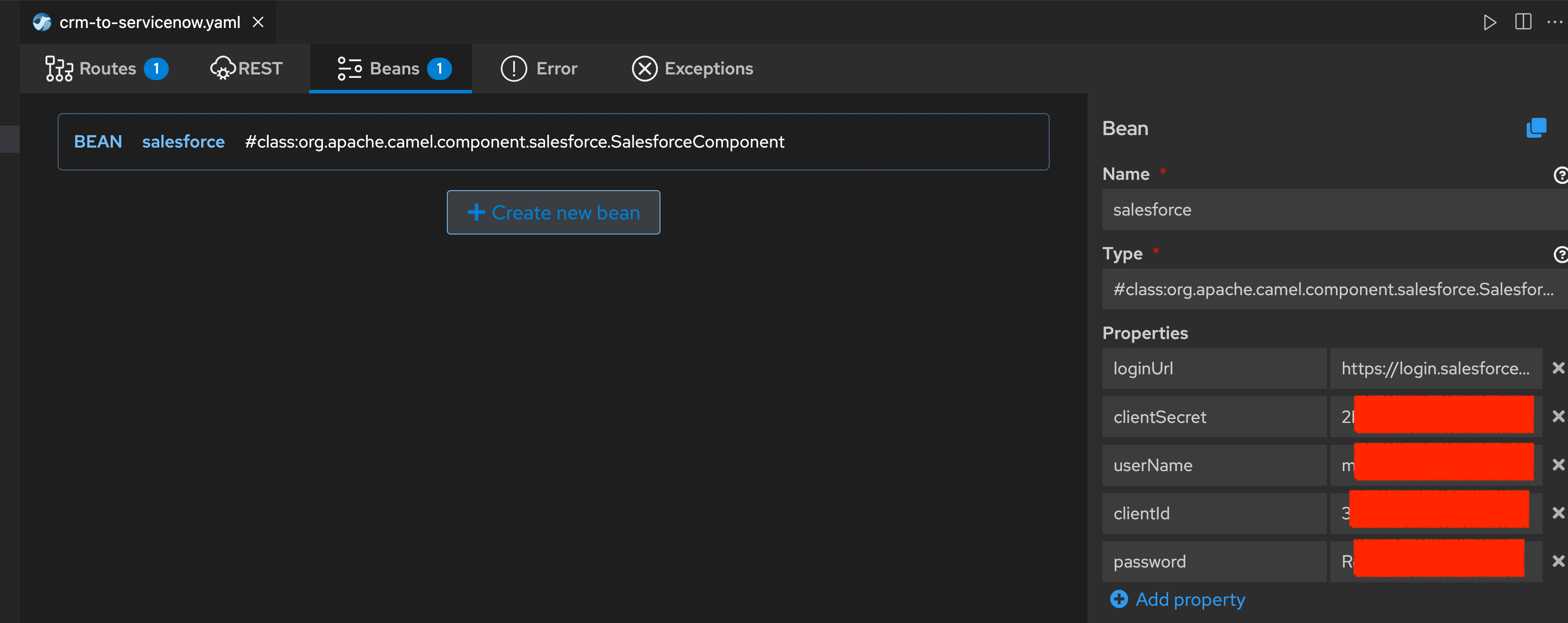 Beans Properties Should Hide Sensitive Options · Issue 478 · Apache Camel Karavan · Github