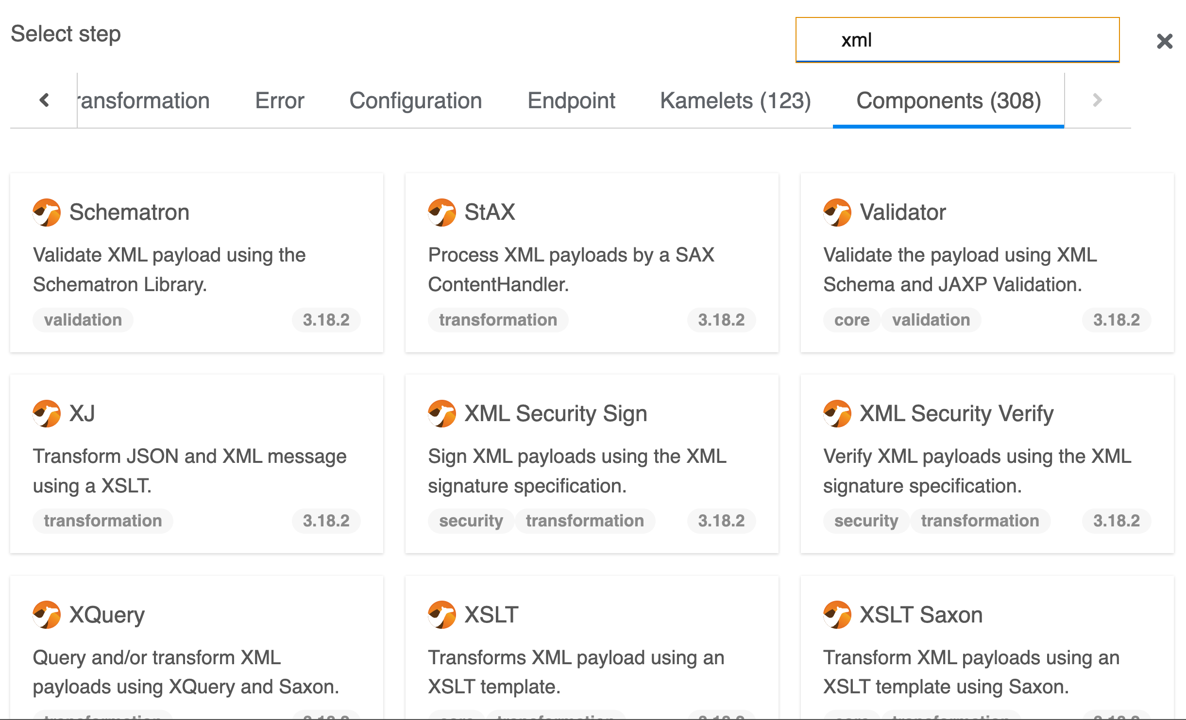 Filtering The Component Kamelet Dialog Should Update Counter · Issue 489 · Apache Camel