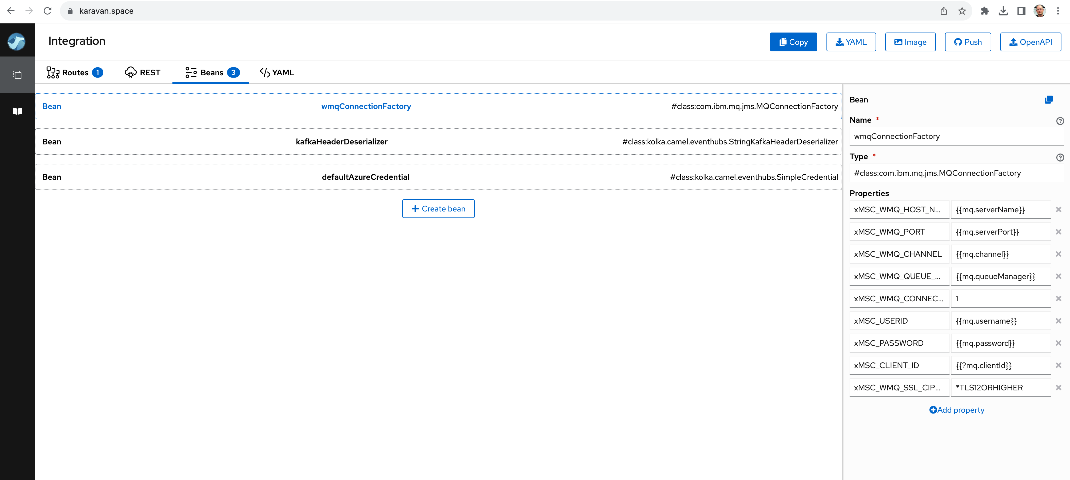 Karavan Space Bean Name Are Mis Aligned In Beans Configuration · Issue 900 · Apache Camel