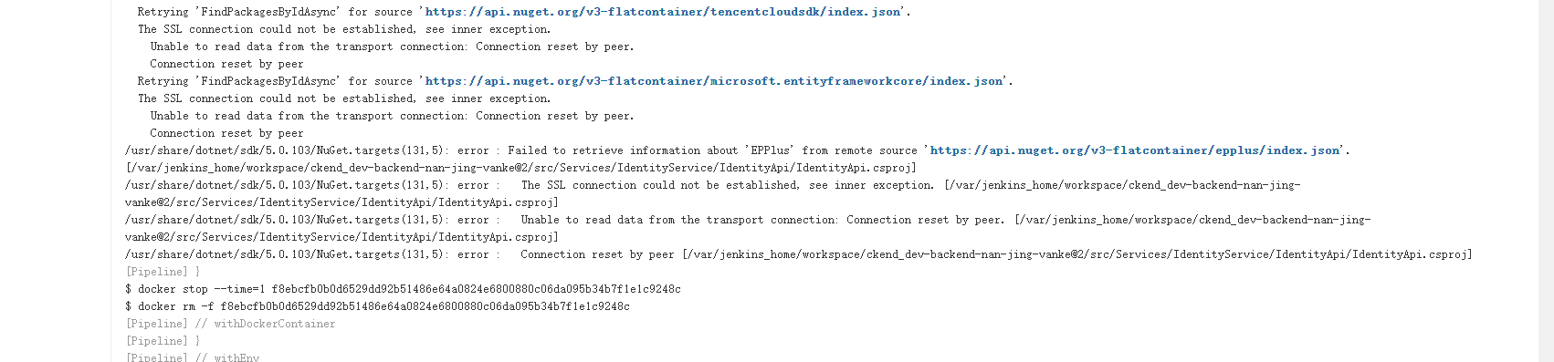 [Bug]: Unable to get repository signature information for source https://api.nuget.org/v3-index ...