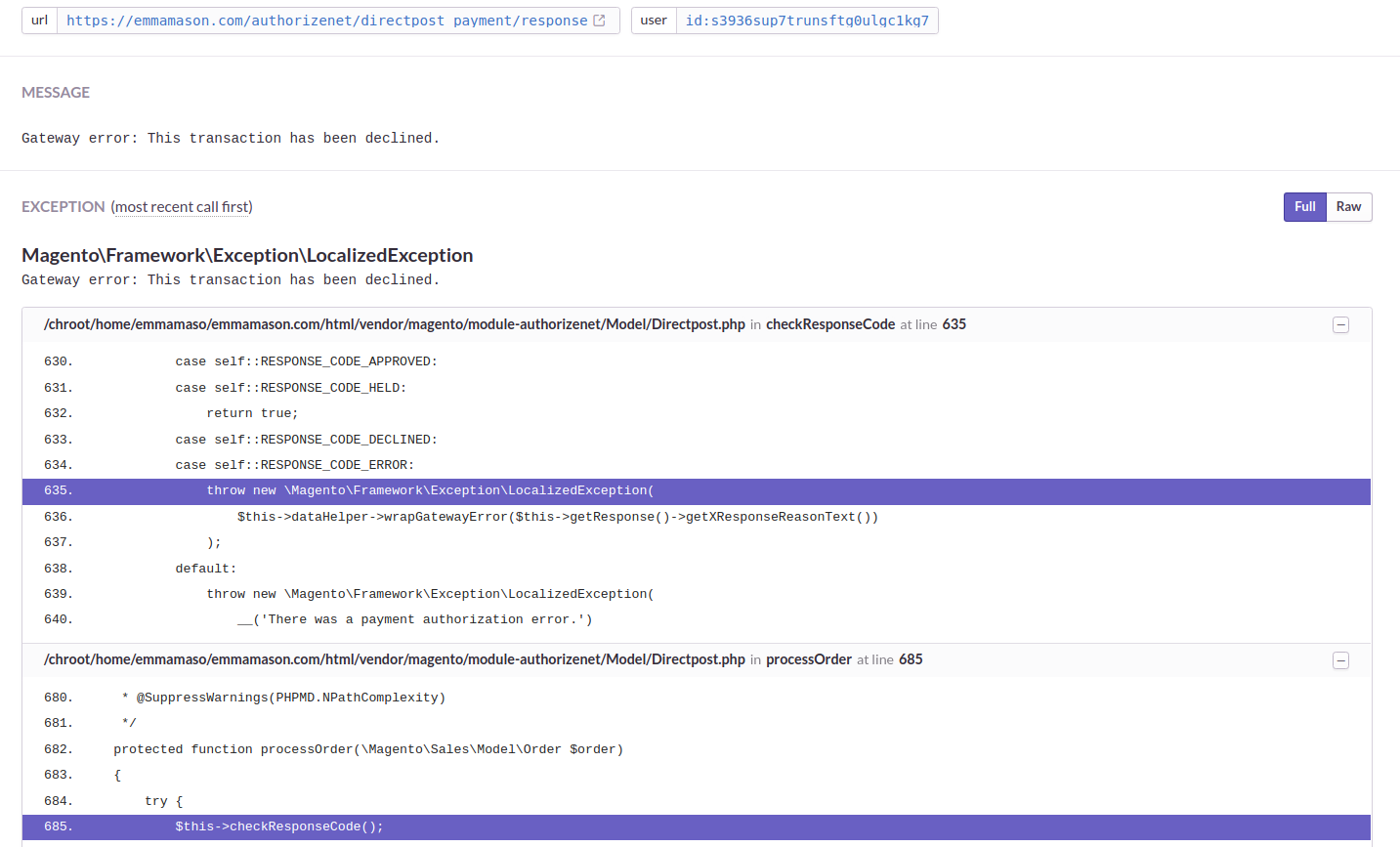 Authorize.net issues on magento 2.2.0 version main.CRITICAL: Gateway error: This transaction has ...