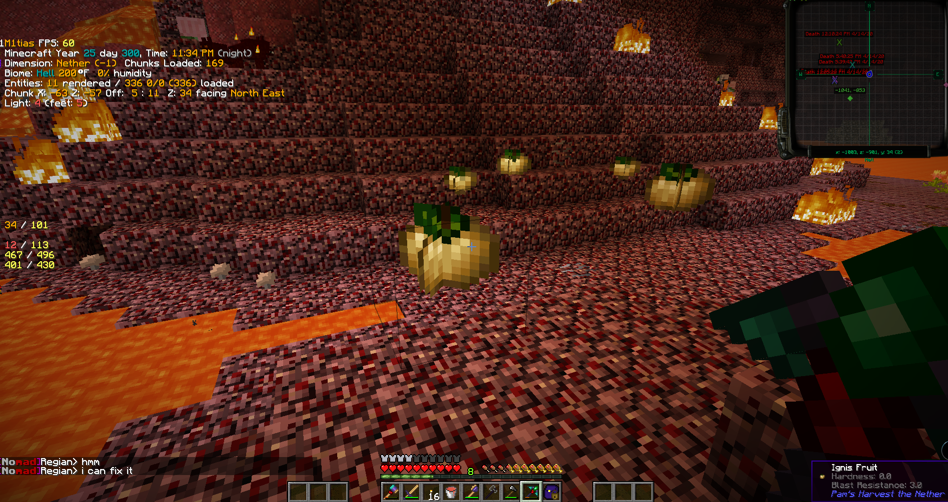 [Fruits. Pam's Harvest The Nether] flying fruits · Issue #5965 ...