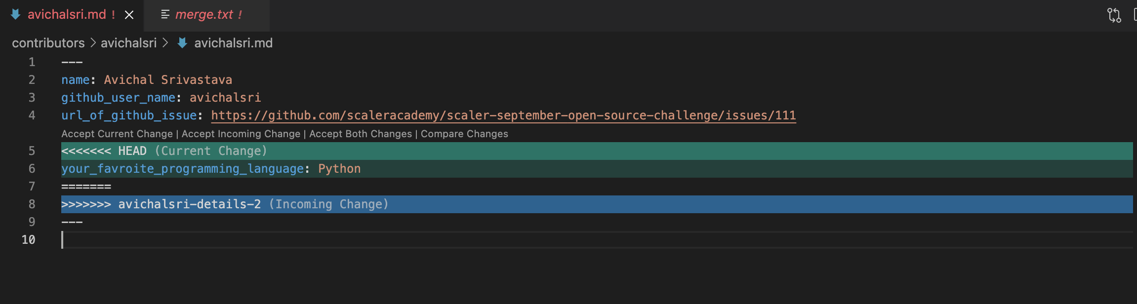 Challenges - Avichal Srivastava · Issue #111 · scaleracademy/scaler-september-open-source ...