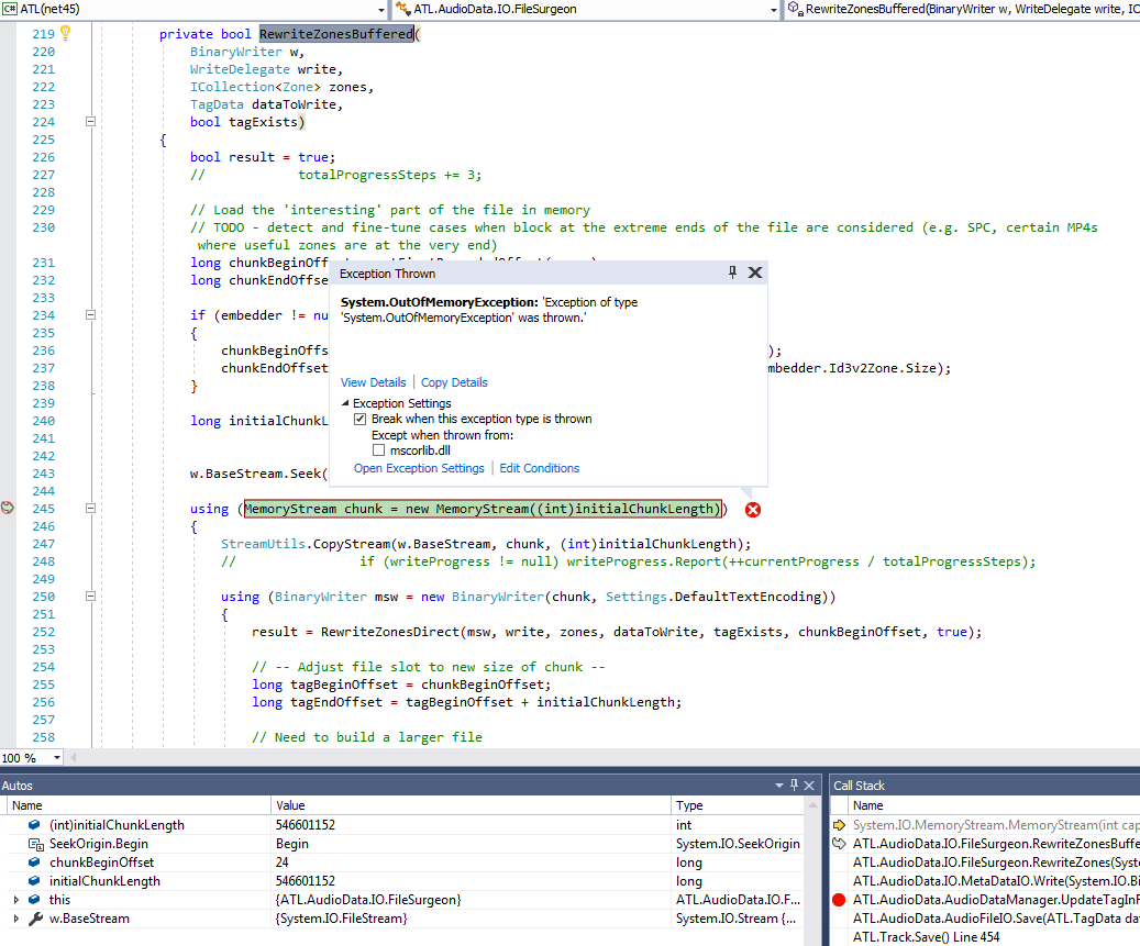 OutOfMemoryException · Issue #71 · Zeugma440/atldotnet · GitHub