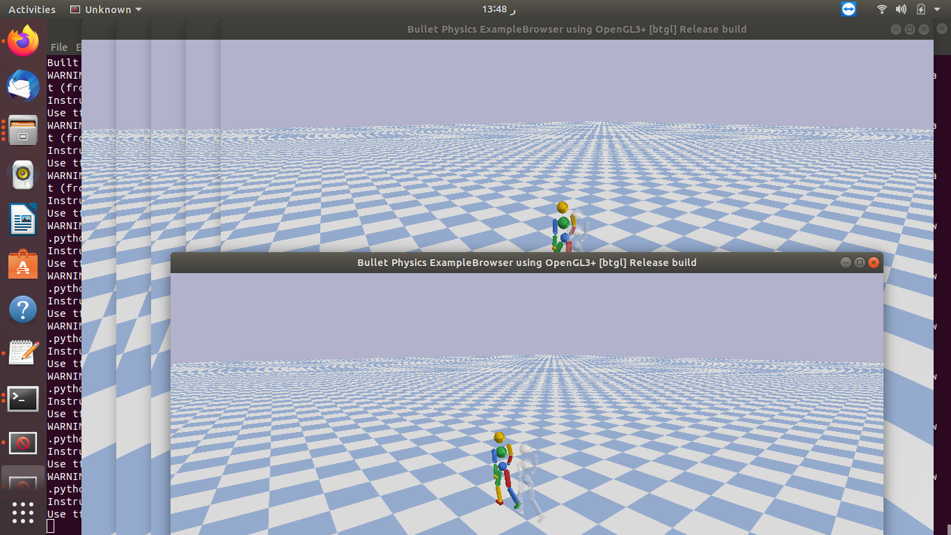 Deepmimic Run Pretrained Policy Opens Multiple Windows · Issue 2901 · Bulletphysicsbullet3