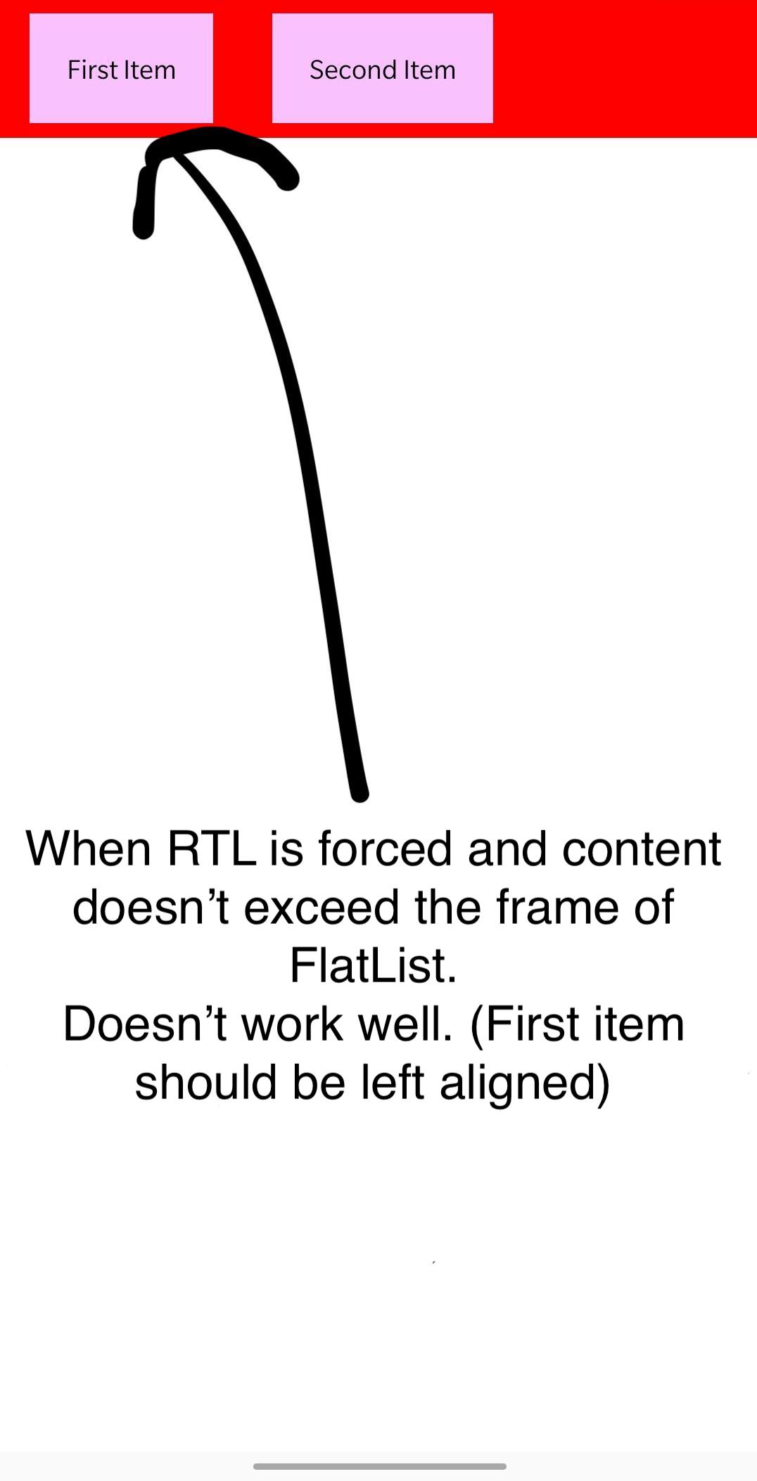 FlatList's RTL rendering broken for Android · Issue #28247 · facebook/react-native · GitHub