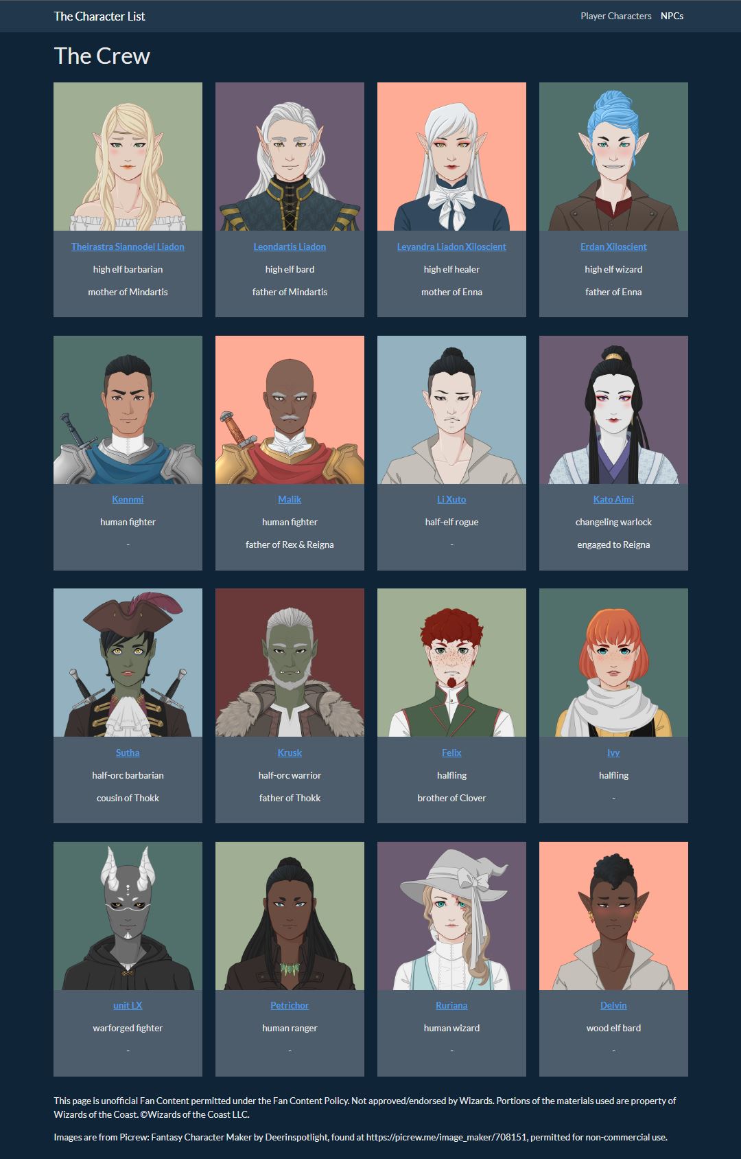 GitHub - kschuljak/PlayerCharacters: My D&D Characters