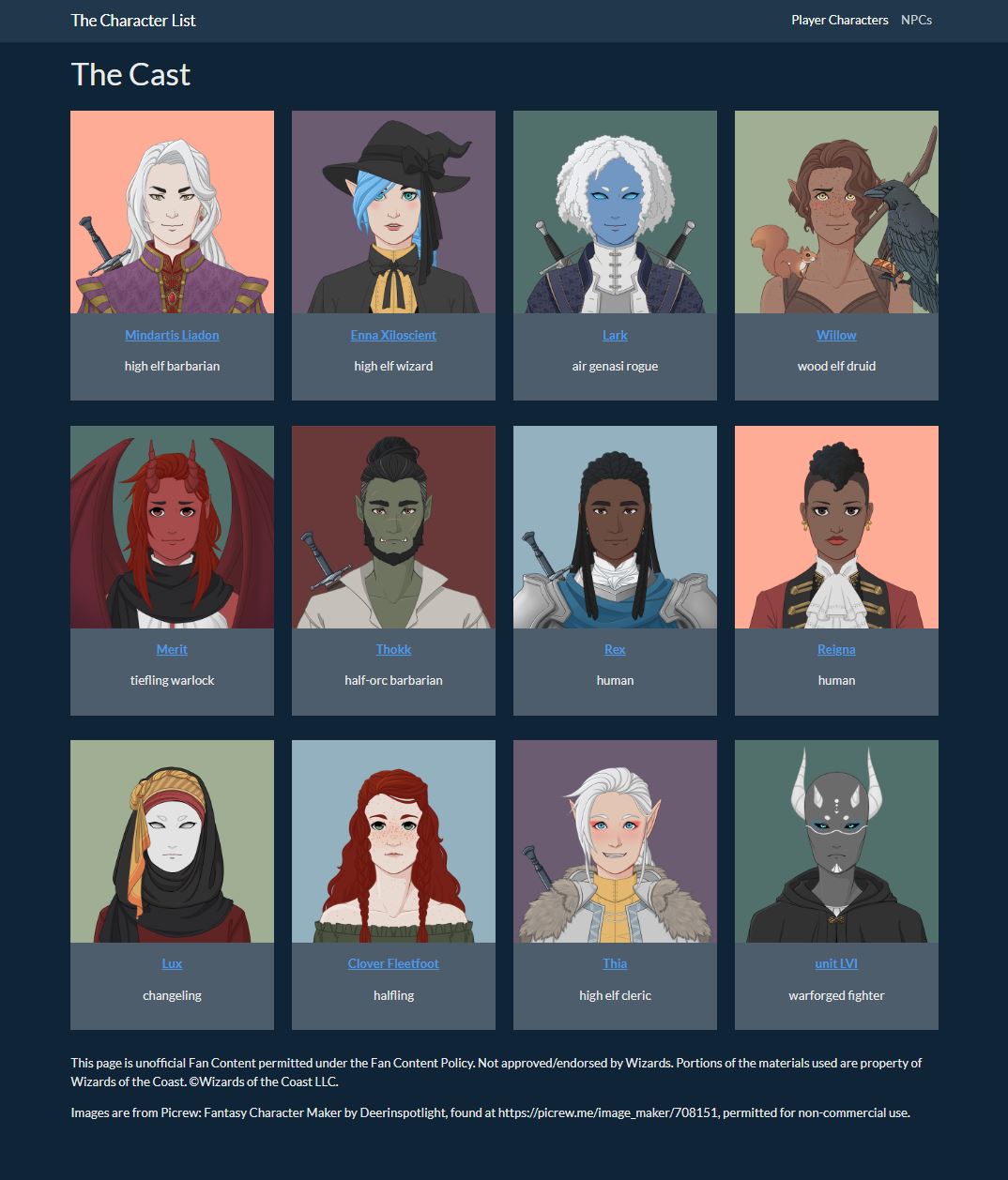 GitHub - kschuljak/PlayerCharacters: My D&D Characters