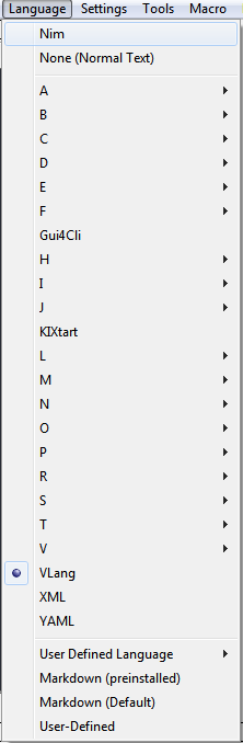 Lexer plugin is sorted unconventionally in language menu. · Issue #9516 ...