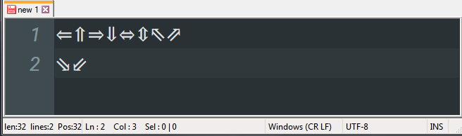 Display of UNICODE characters is inconsistent · Issue #5513 · notepad-plus-plus/notepad-plus ...