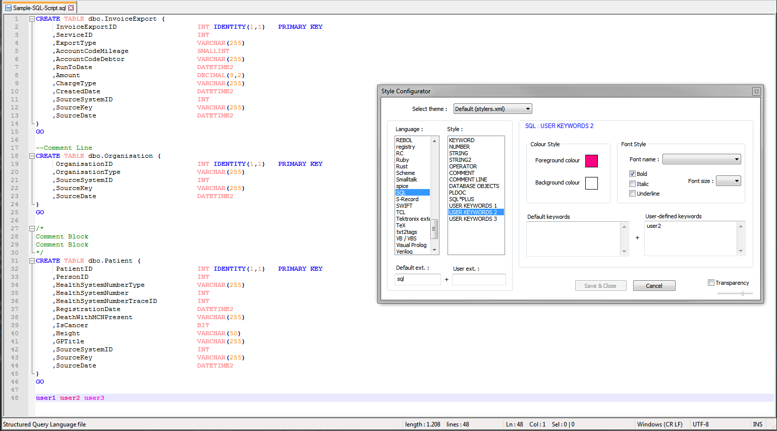 [Feature Request] Enable second SQL keyword list · Issue #5937 ...