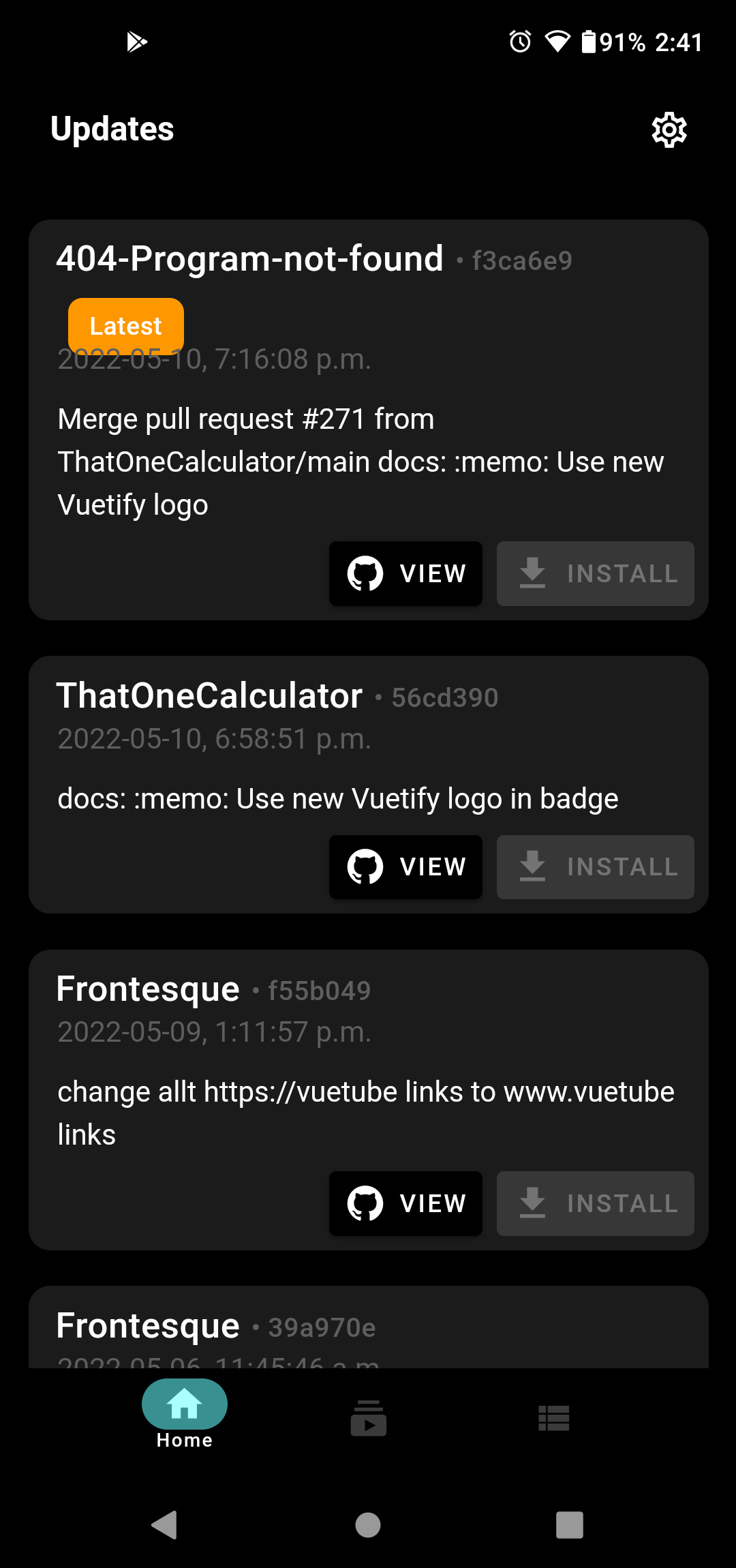 Latest Badge Clips Into Next Line · Issue 273 · Vuetubeapp Vuetube · Github