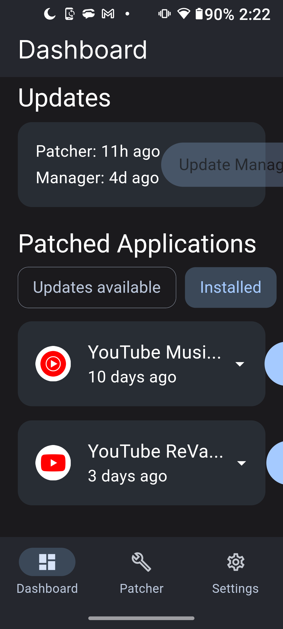 bug: make manager responsive · Issue #333 · ReVanced/revanced-manager · GitHub