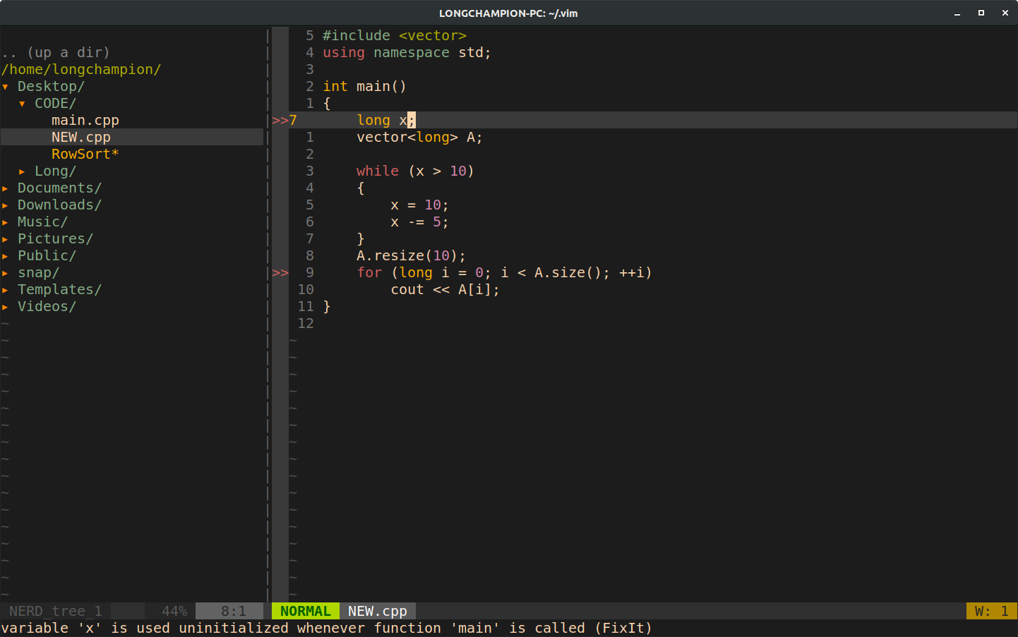 Error Warning Detection · Issue 2640 · Dense Analysis Ale · Github