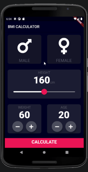 GitHub - MostafaAE/bmi-calculator-flutter: BMI Calculator Project using ...