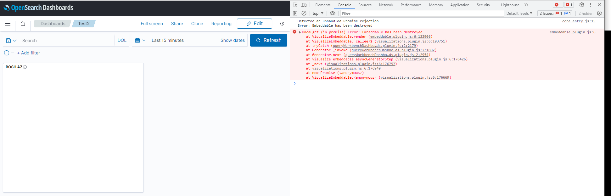 [BUG] Navigation between dashboards requires browser refresh after ...