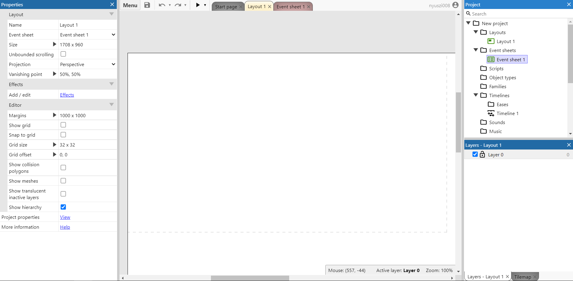 Event sheet not shown in properties window · Issue #6363 · Scirra/Construct-bugs · GitHub