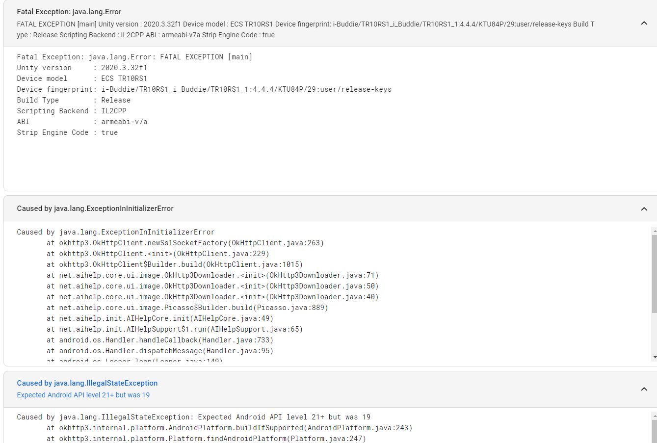 Crash issue android 4.4 · Issue #3 · AI-HELP/unity-example · GitHub