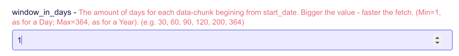 Update minimum value for window_in_days in Zuora source · Issue #6946 · airbytehq/airbyte · GitHub