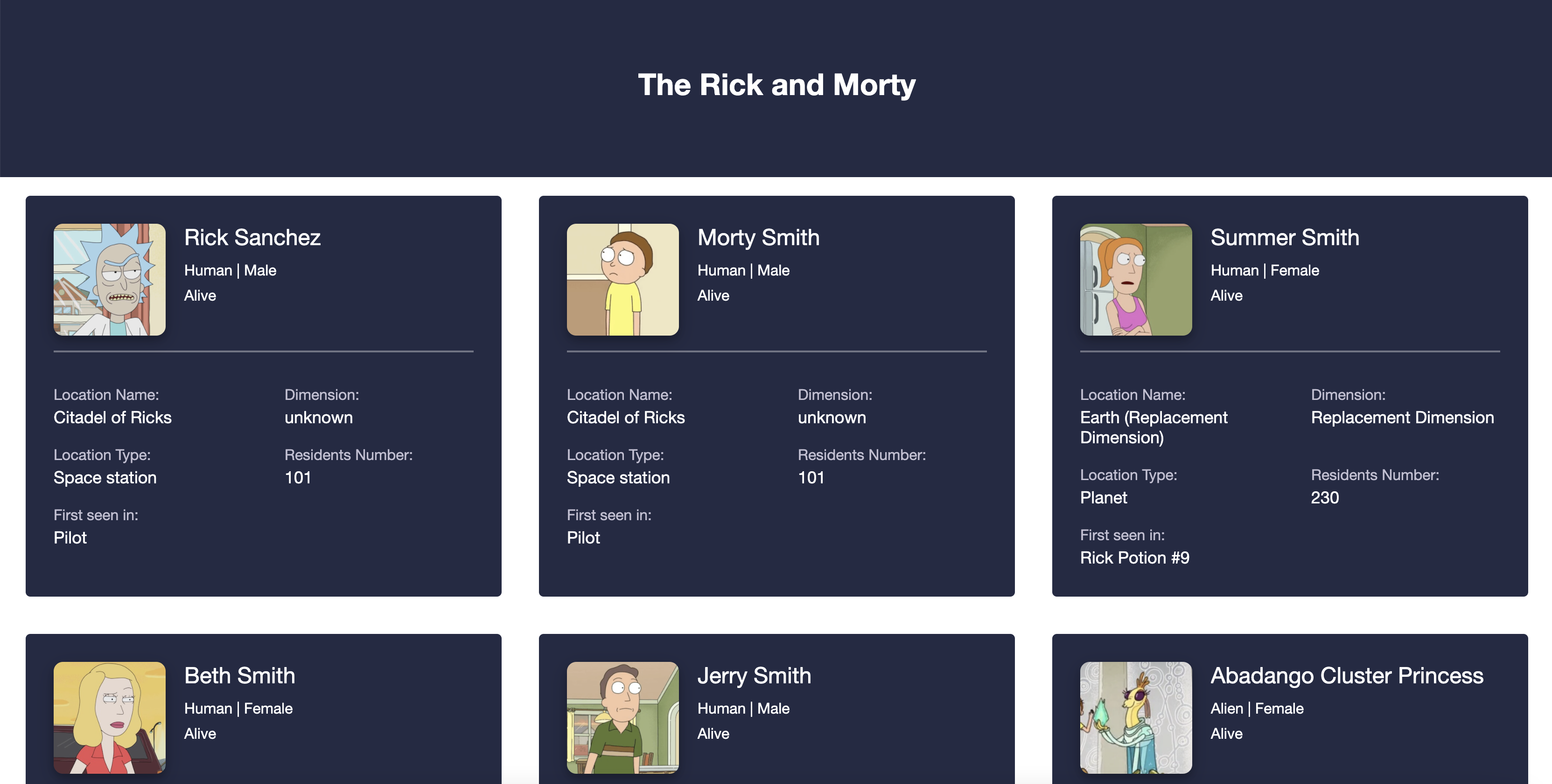 GitHub - MohamadAlkel/rickandmortyapi