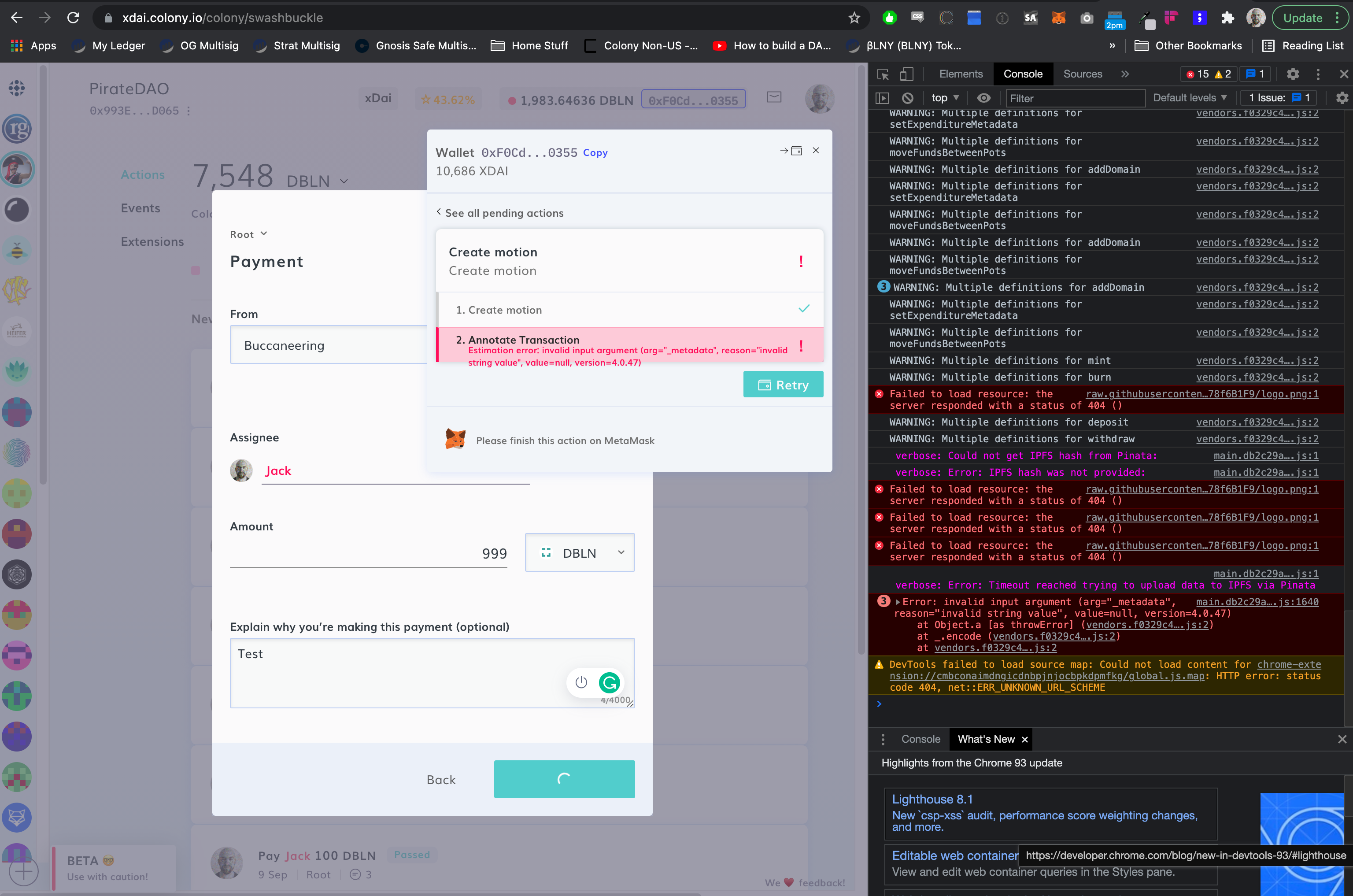 Annotation transaction estimation error: invalid string value · Issue ...