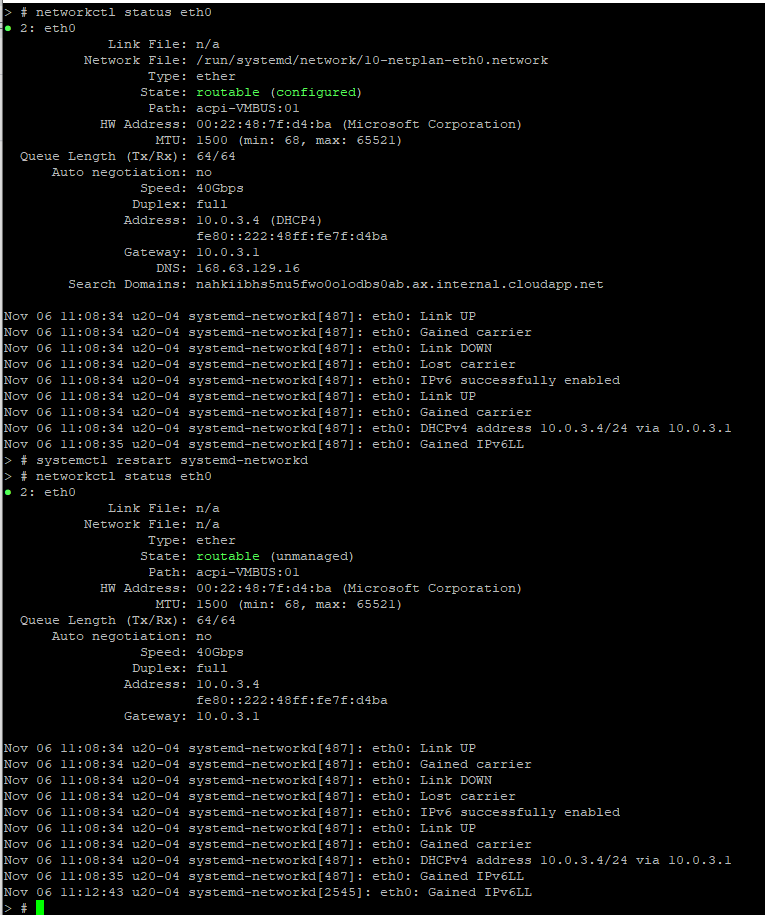 [Azure] DNS lookup broken after running systemctl restart systemd-networkd · Issue #17532 ...
