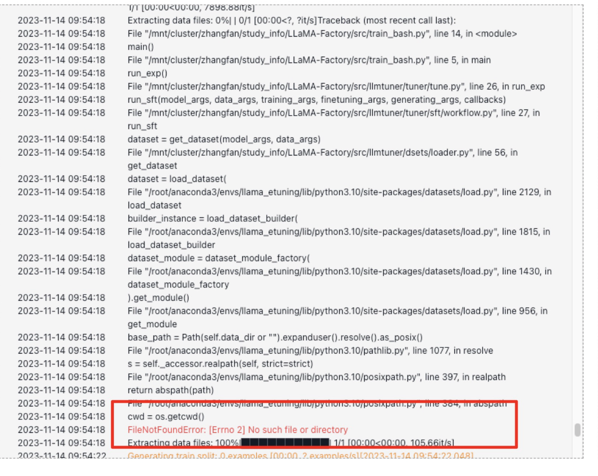 加载数据时出现报错 · Issue #1488 · hiyouga/LLaMA-Factory · GitHub
