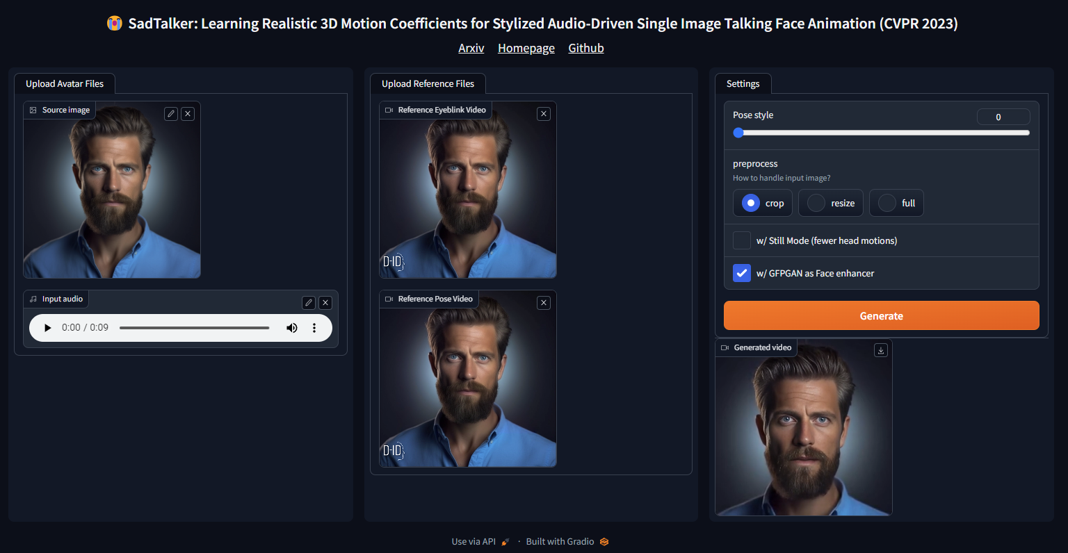 Many new features are launching in SDWEBUI extension and standalong gradio demo · OpenTalker ...