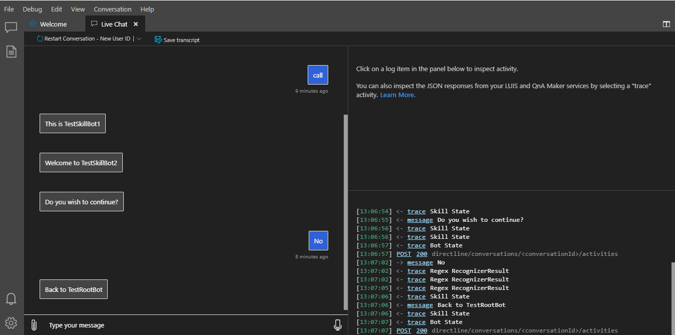 RootBot throws "Error invoking the skill id: “msAppID” at “messages ...
